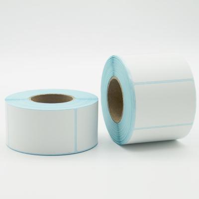 China Custom Eco Thermal DT Sticker Adhesive Label 80mm x 60mm Direct Thermal for sale