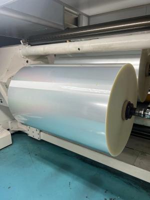 China WG4815 PP Glossy Pearl Adhesive Film 80um with Clear PET Liner for Labels for sale