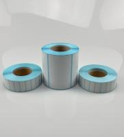 China Direct Thermal Sticker DT Sticker for Barcode Printing 80mm x 60mm Blue Glassine Liner for sale