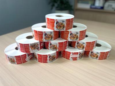 China Custom Printed Adhesive Label Sticker 100mm x 150mm Waterproof Durable for sale
