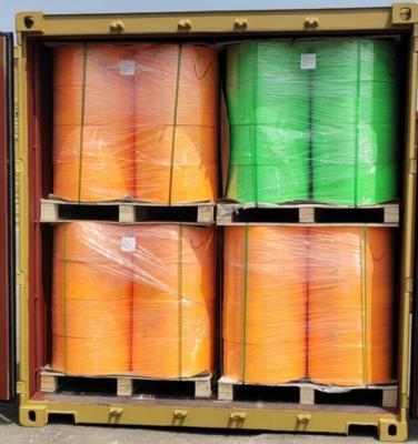 China Fluorescent Paper Adhesive Labels 62G White Glassine Liner Water Glue for sale