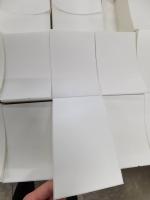 China Custom Adhesive Thermal Barcode Sticker Fanfold Label 100mm x 150mm for sale
