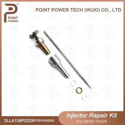 China Bosch Injector Repair Kit 0445110520 with Nozzle DLLA139P2229 and Valve F00VC45204 for Common Rail Systems for sale