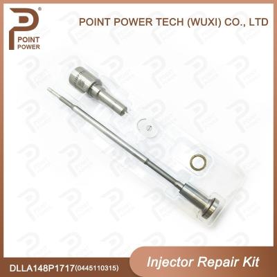 China Bosch 0445110315 Common Rail Injector Repair Kit with DLLA148P1717 Nozzle and Control Valve for sale