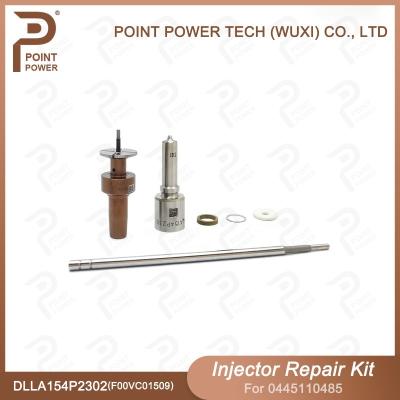 China Bosch Common Rail Injector Repair Kit 0445110485 with DLLA154P2302 Nozzle and F00VC01509 Valve for sale