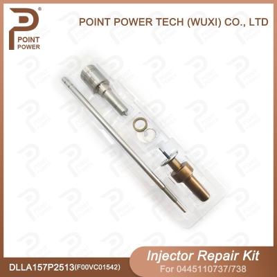 China Bosch Injector Repair Kit for 0445110737/738 with Nozzle DLLA157P2513 and Valve F00VC01542 - Common Rail Diesel Components for sale