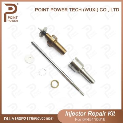 China Bosch Injector Repair Kit 0445110616 with DLLA160P2176 Nozzle and F00VC01503 Valve for Diesel Common Rail Systems for sale