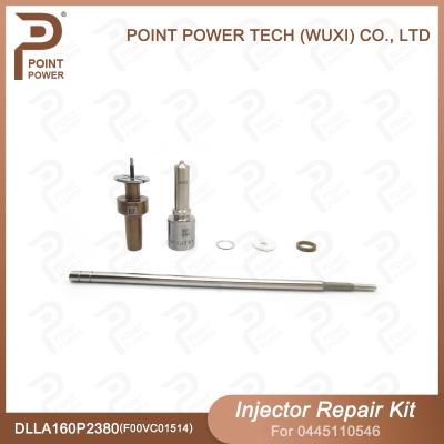 China Bosch Injector Repair Kit 0445110546 with Nozzle DLLA160P2380 and Valve F00VC01514 for Common Rail Systems for sale