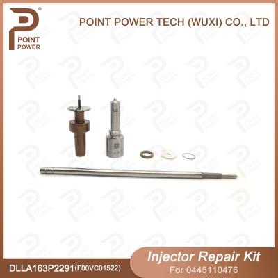 China Bosch Injector Repair Kit for 0445110476/477 with DLLA163P2291 Nozzle and F00VC01522 Control Valve for sale