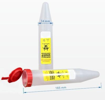 China Portable 0.1L Sharps Container for sale