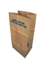 China Recyclable OEM 30 Gallons Paper Leaf Bags Bulk Customizable Lining Brown Yard Waste Bags for sale