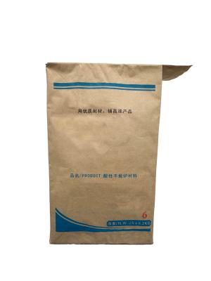 China 25kg 50kg Industrial Paper Bags Cement Packaging Bags Square Bottoms for sale