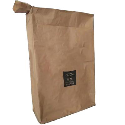 China Kraft Industrial Paper Valve Bags Custom Logo For Bulk Material Storage for sale