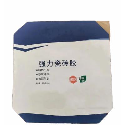 China Custom Logo Paper Valve Sacks Recyclable Ecofriendly Heavy Duty Packaging For Industrial for sale