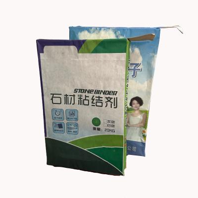 China HUAYUAN Tear Resistance Cement Valve Bags For Easy Stacking And Transportation Packaging For Bulk Cement Materials for sale