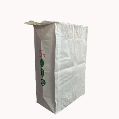 China Typically 80 to 120 Grams Per Bag Paper Valve Sacks 25kg Size Featuring Optional Polyethylene or Other Inner Coatings for sale