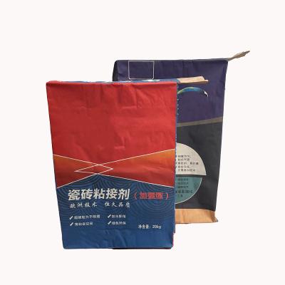 China Custom Logo Printing Paper Valve Bag Manufacturers Leak Proof And Dust Free for sale