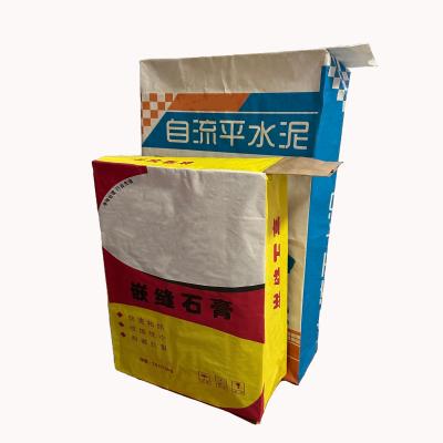 China Ecofriendly Chemical Kraft Paper Laminated Pp Woven Bag Gusseted Bottom With Glued Or Stitched Seams 100 Recyclable for sale