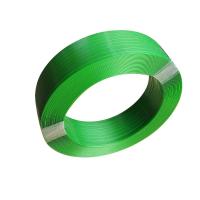 China Smooth Surface Finish Polyester Strapping Band Coil Weight 10kg To 25kg Durable Strong Packaging Straps For Industrial for sale