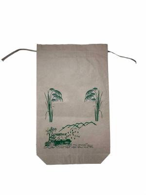 China Optional Handles Pinch Bottom Paper Bags Customized For Retail Grocery Food Service for sale