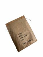 China Optional Handles Pinch Bottom Paper Bags Customized For Retail Grocery Food Service for sale
