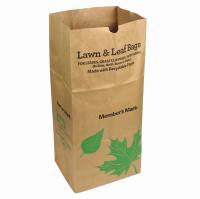China Natural Brown Lawn Paper Bags with Custom Logo Printing Available, Naturally Degradable and Strong Load-bearing Capacity for Lawn Trimmings for sale