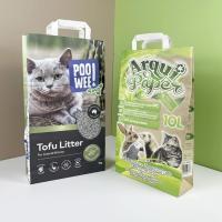 China 100% Recyclable And Biodegradable Kraft Paper Cat Litter Bag Moisture Resistant And Tear Resistant For Pet Waste Collection for sale