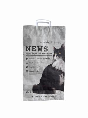 China Leakproof Kraft Paper Cat Litter Bag Made From Recyclable Materials with Moisture-proof and Fresh-locking Features for sale