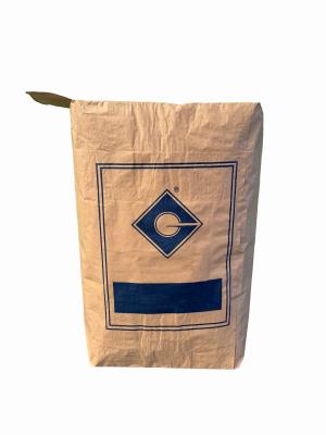 China Customizable Size Kraft Paper Valve Bag 100% Recyclable Moisture Resistant for Industrial Packaging for sale