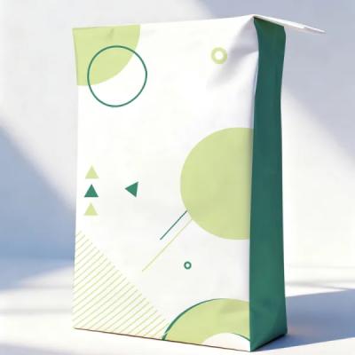 China High Tear Resistance Paper Valve Sacks with Moisture Resistant PE Lining and 100% Recyclable Biodegradable Design for sale