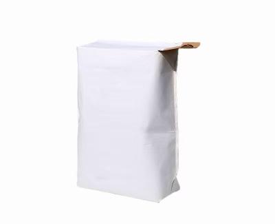 China 80-100 Gsm Kraft Paper Valve Bag with Custom Printed Patterns and 100% Recyclable for Powder Packaging for sale