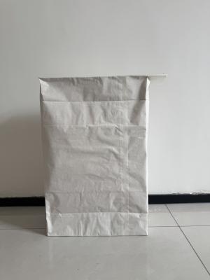 China Custom Logo And Text Printing Kraft Paper Valve Bags With High Tensile Strength And Valve Closure For Automatic Filling for sale