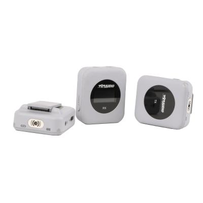 China 2.4G Wireless Dual Channel Portable Condenser Microphone System for Mobile Phone for sale
