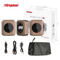 China 797Audio AWCR01 2.4G Hz Professional 2 Channel Wireless Microphone for Iphone Vlog condenser microphone for sale