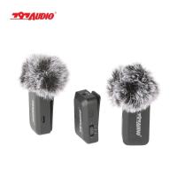 China 797AUDIO WCR02 Lavaliere Microphone Mini Portable Noise Reduction Video Recording Microphone Wireless For Youtuber for sale