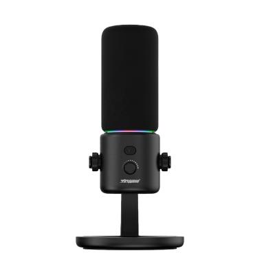 China 797Audio D502 New Condenser Gaming Microphone for PC Professional Podcast USB Mic Studio Recording Microphone RGB for sale