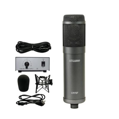 China Sound 797AUDIO ATCR02 7-pin XLR Tube Condenser Microphone with Shockmount and Pop Filter Sponge Cover for sale