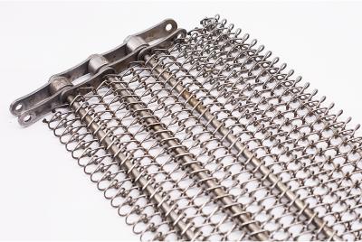 China 6mm Diameter Wire Mesh Conveyor Belt 1.8mm for sale