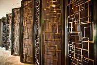 China Custom Logos And Patterns Decorative Metal Mesh Durable Epoxy Coating for sale