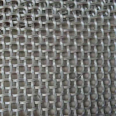 China Architectural Facade Cladding Decorative Woven Wire Mesh Utilizing 1.5mm Strong Wire Diameter for sale