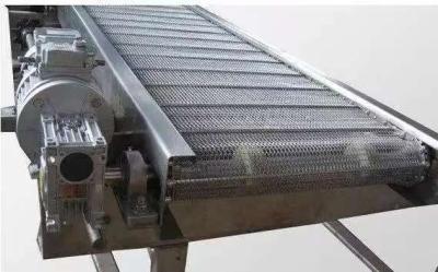China The Precision Mesh Steel Wire Conveyor Belt Ensures High Efficiency In Screening And Coating. for sale
