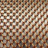 China Indoor / Outdoor Brass Decorative Metal Mesh With Antique Finish For Luxury Residential Project for sale