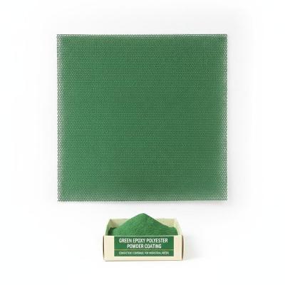China Green Epoxy Polyester Powder Coating Ensuring and Consistent Coverage on Epoxy Coated Mesh for Industrial Coating Needs for sale