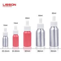 China 10ml 15ml Refillable Aluminum Bottle 35mm Aluminum Essential Oil Bottles for sale