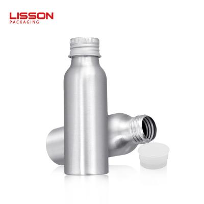 China Face Cream Aluminium Cosmetic Packaging Sports Water Bottle With Pump 150ml for sale