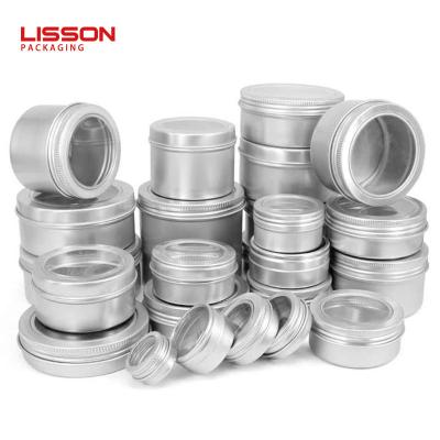 China 35mm To 150mm Aluminium Tin Cosmetic Cream Jars Containers for sale