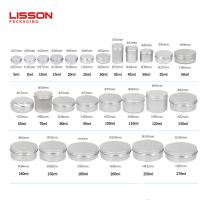 China 35mm To 150mm Aluminium Tin Cosmetic Cream Jars Containers for sale