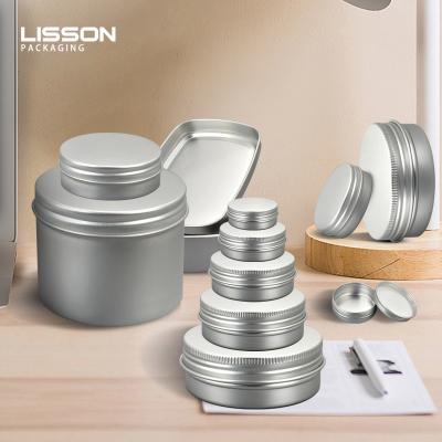 China 15ml 30ml 150ml Empty Cream Containers Aluminum Box With Lid for sale