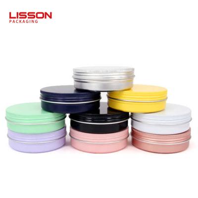 China 5ml 30ml 100ml Aluminium Cans Metal Empty Cream Jar Packaging for sale