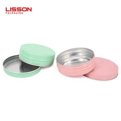 China 30ml 100ml Aluminium Cans Metal Empty Cream Jar Packaging for sale